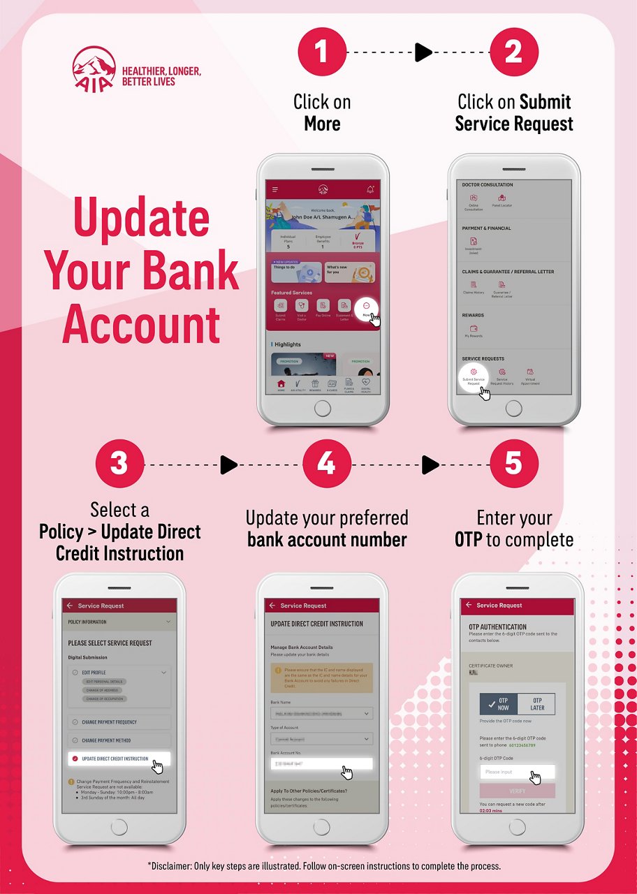 AIA+ Guide: Service Request | AIA Malaysia