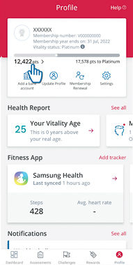 Vitality points and status | AIA Vitality
