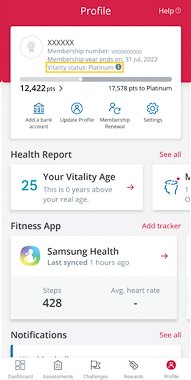 Vitality points and status | AIA Vitality