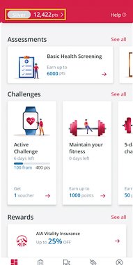 Vitality points and status | AIA Vitality