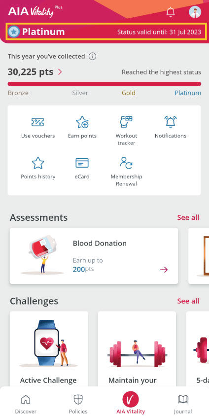 AIA Vitality points and status | AIA Vitality