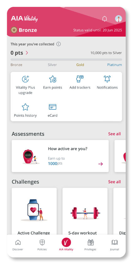 Activate AIA Vitality account