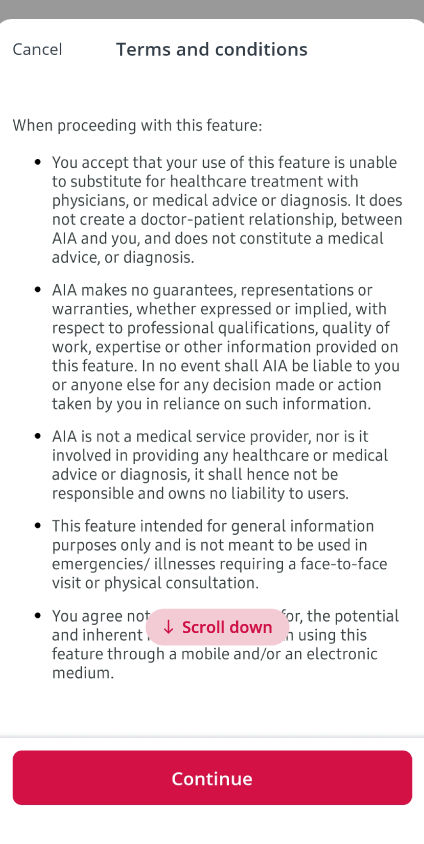 Facial vital scan | AIA Vitality