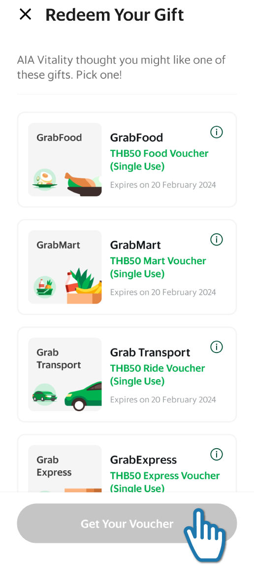 GrabGifts | AIA Vitality