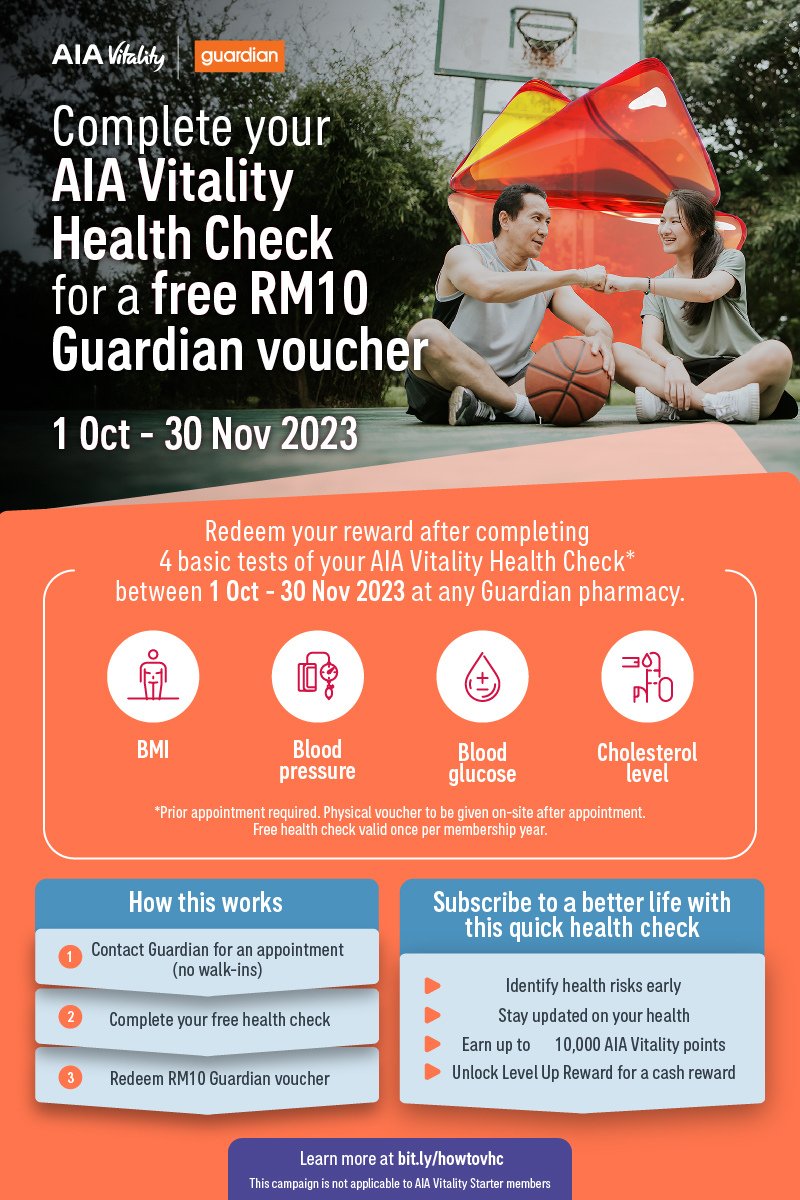 VHC x Guardian | AIA Vitality | AIA Malaysia