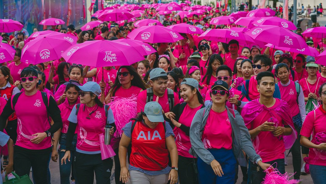 AIA Pink Run | Fit For Hope by AIA, AIA Pink Run, Breast Cancer Awareness | AIA KH