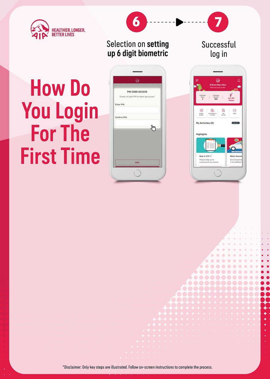 AIA+ Guide: Registration Log In | AIA Malaysia