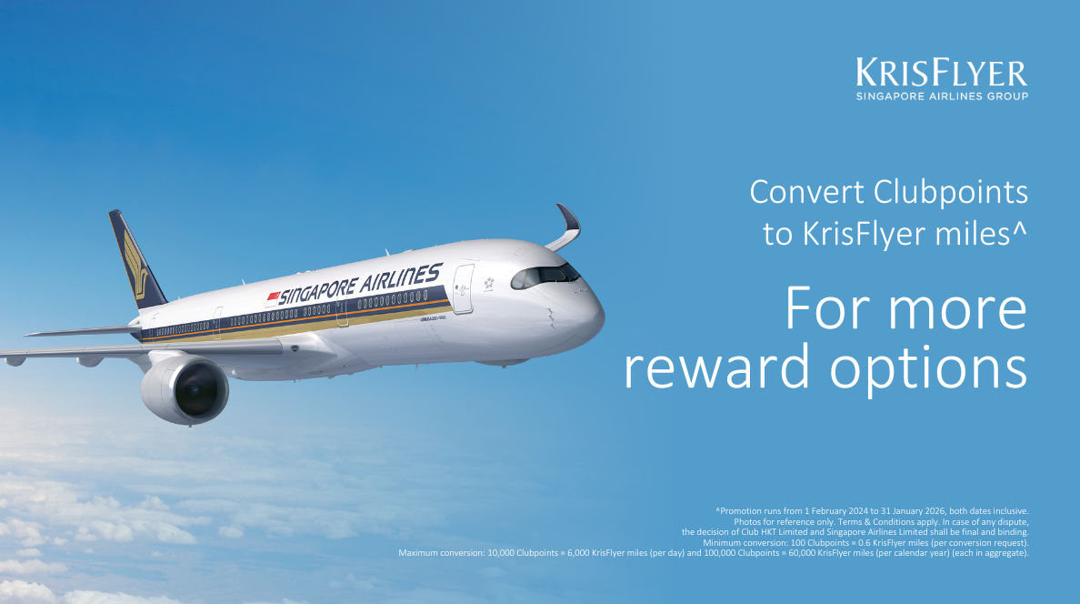 Convert Clubpoints to KrisFlyer Miles