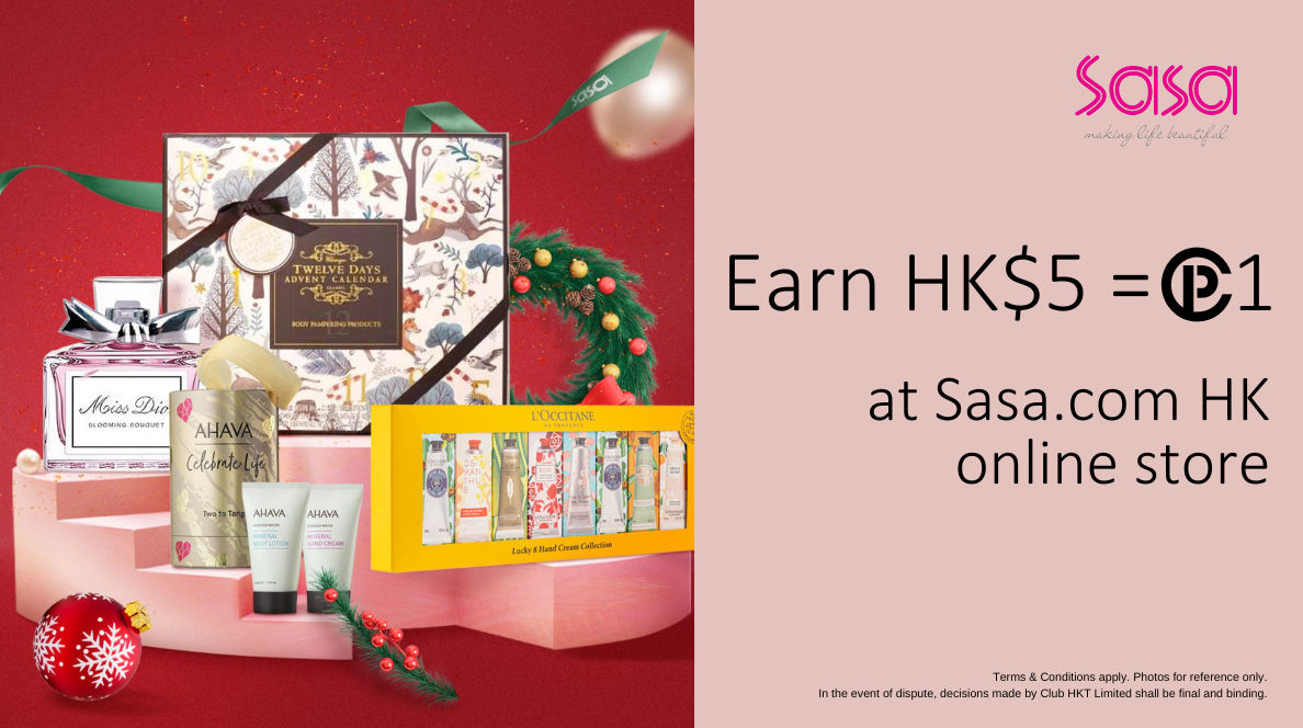 Sasa.com Hong Kong online store: Earn HK$6 = :P:1