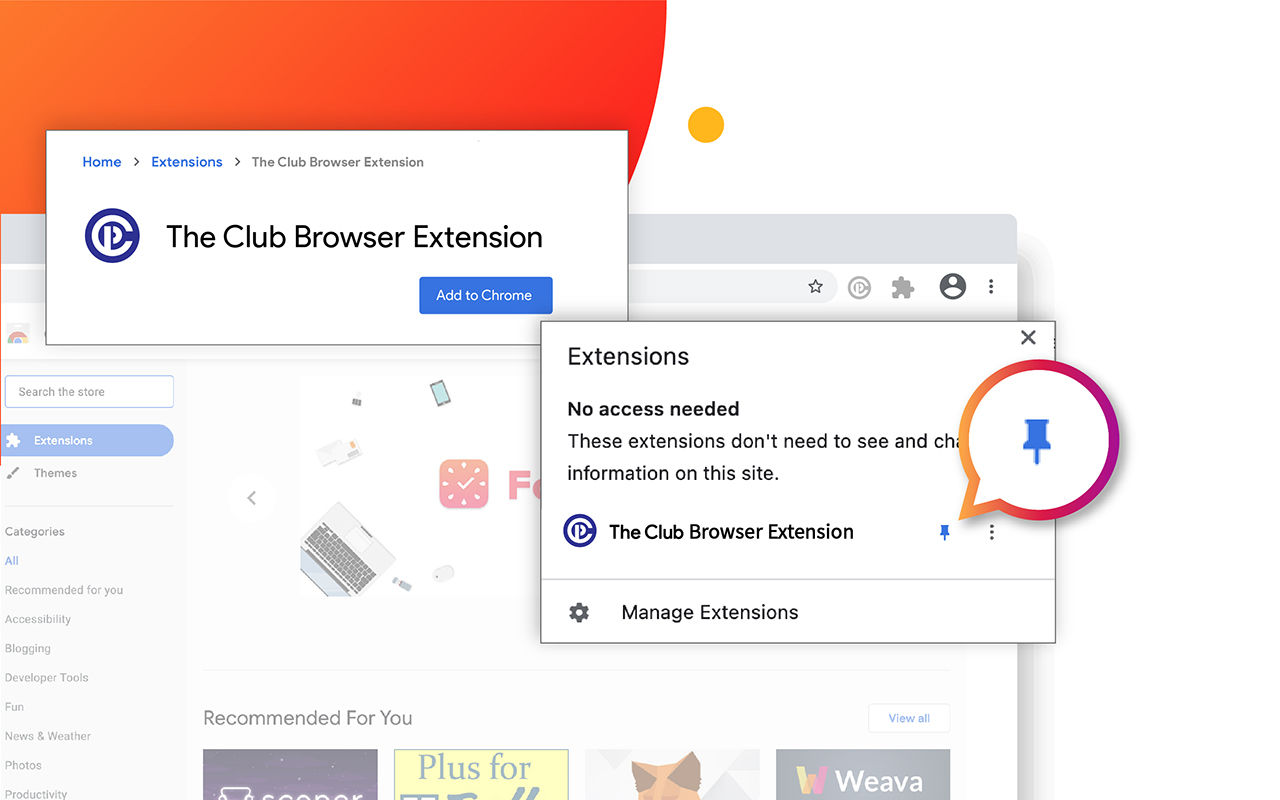 Meet The Club Browser Extension