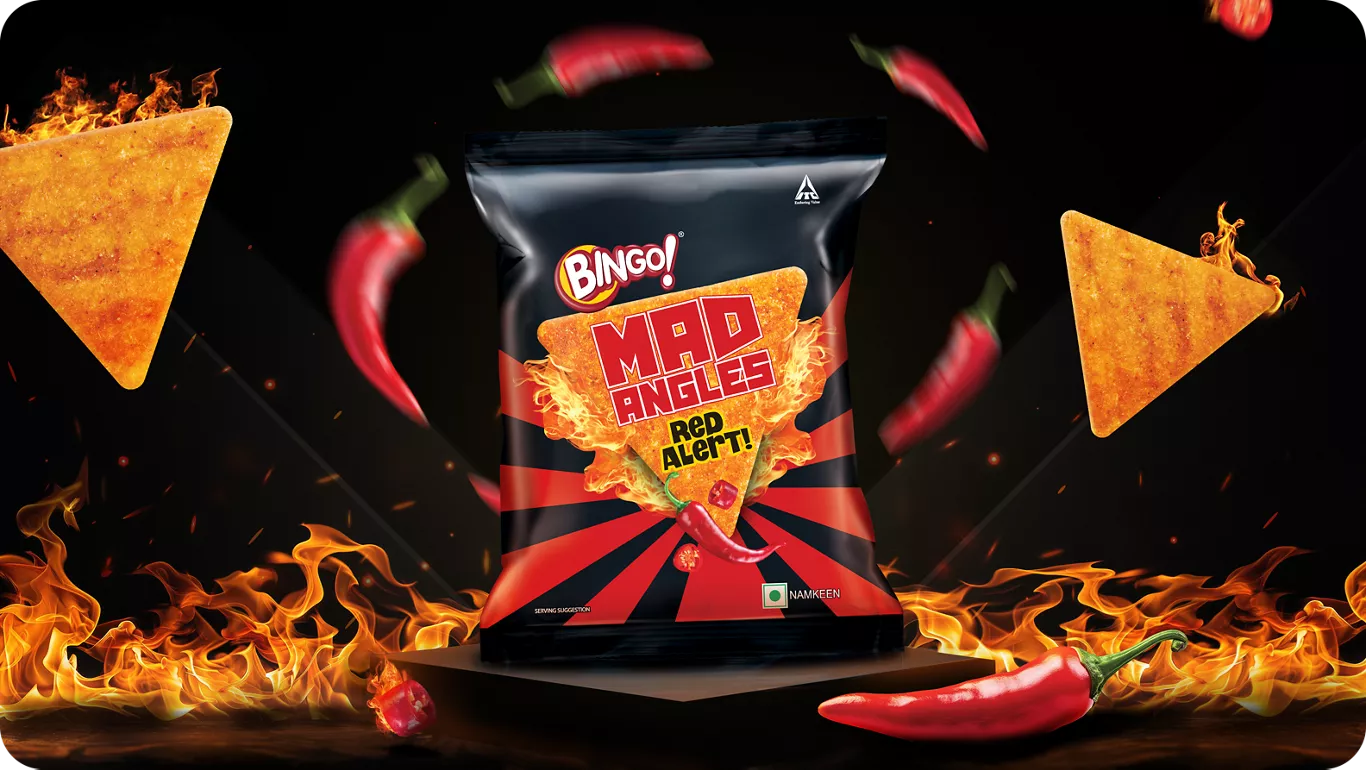 Bingo Crunchy Mad Angles Nacho Chips | Bingo Snacks