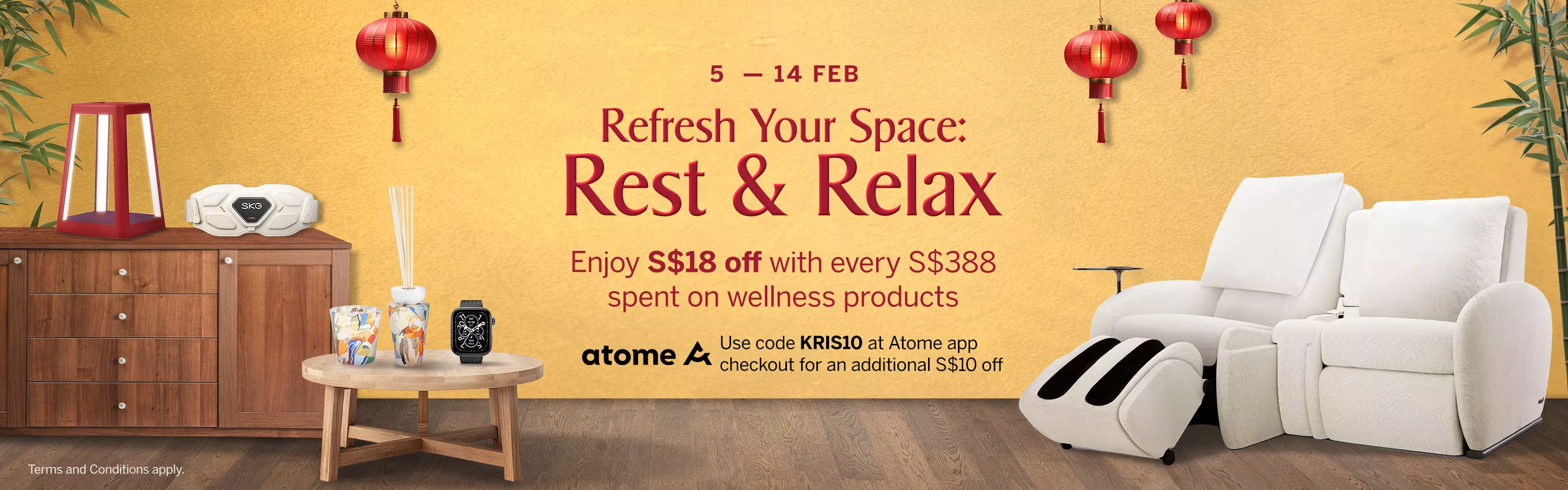 KrisShop Refresh Your Space: Rest & Relax