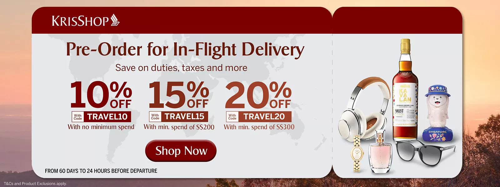 KrisShop Pre-Flight Exclusive: Pre-Order For In-Flight Delivery