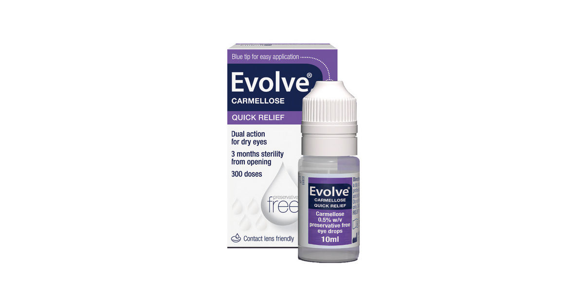 EVOLVE QUICK RELIEF CARMELLOSE 0.5% SOOTHING EYE DROPS 10ML | KRISSHOP ...