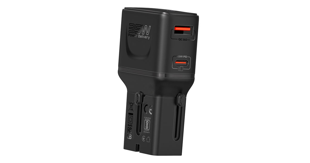 PROMATE WORLD’S SMALLEST TRAVEL PD CHARGER TRIPLUG-PD35 | KRISSHOP ...
