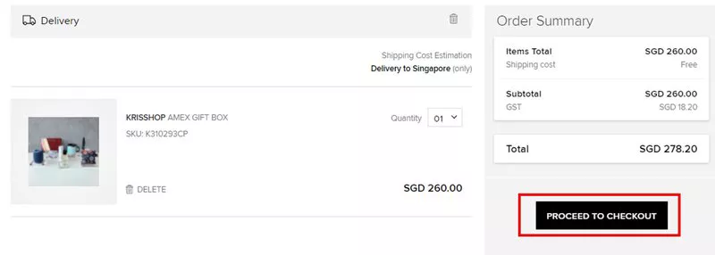 American Express Gift Box Redemption