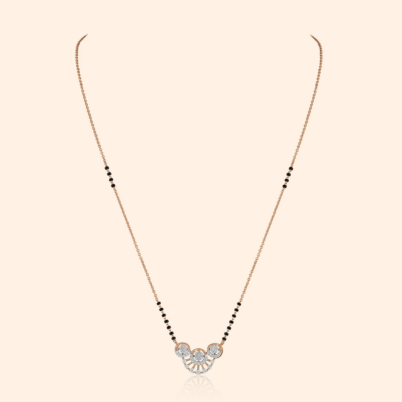 Trinity Arc Diamond Mangalsutra By Indriya - Aditya Birla Jewellery