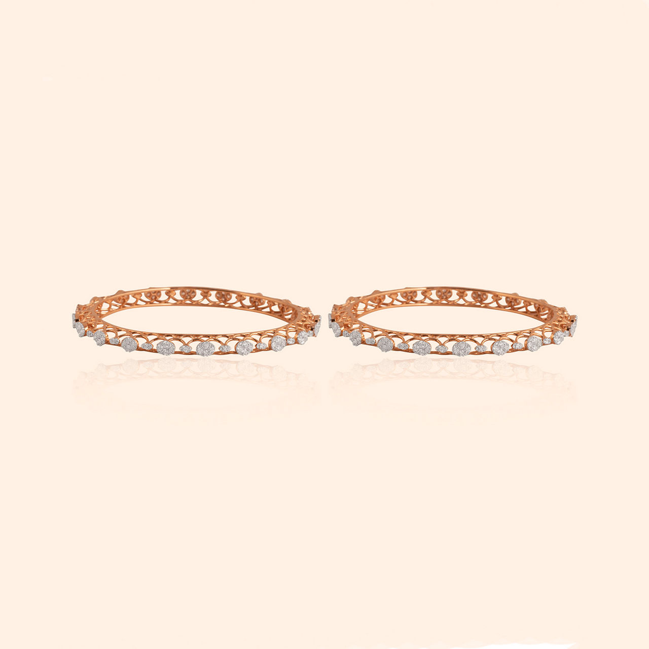 Tradition Twist Gold Bangle Set By Indriya - Aditya Birla Jewellery