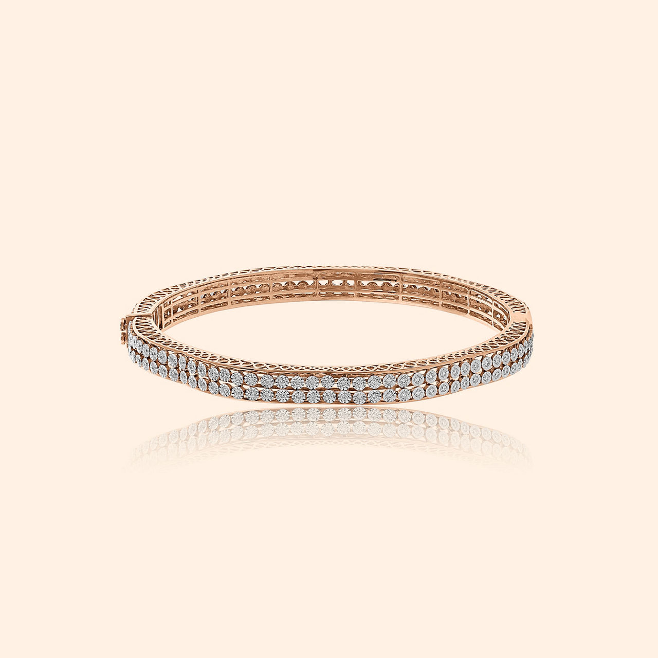 Dual Radiance Diamond Bangle By Indriya - Aditya Birla Jewellery