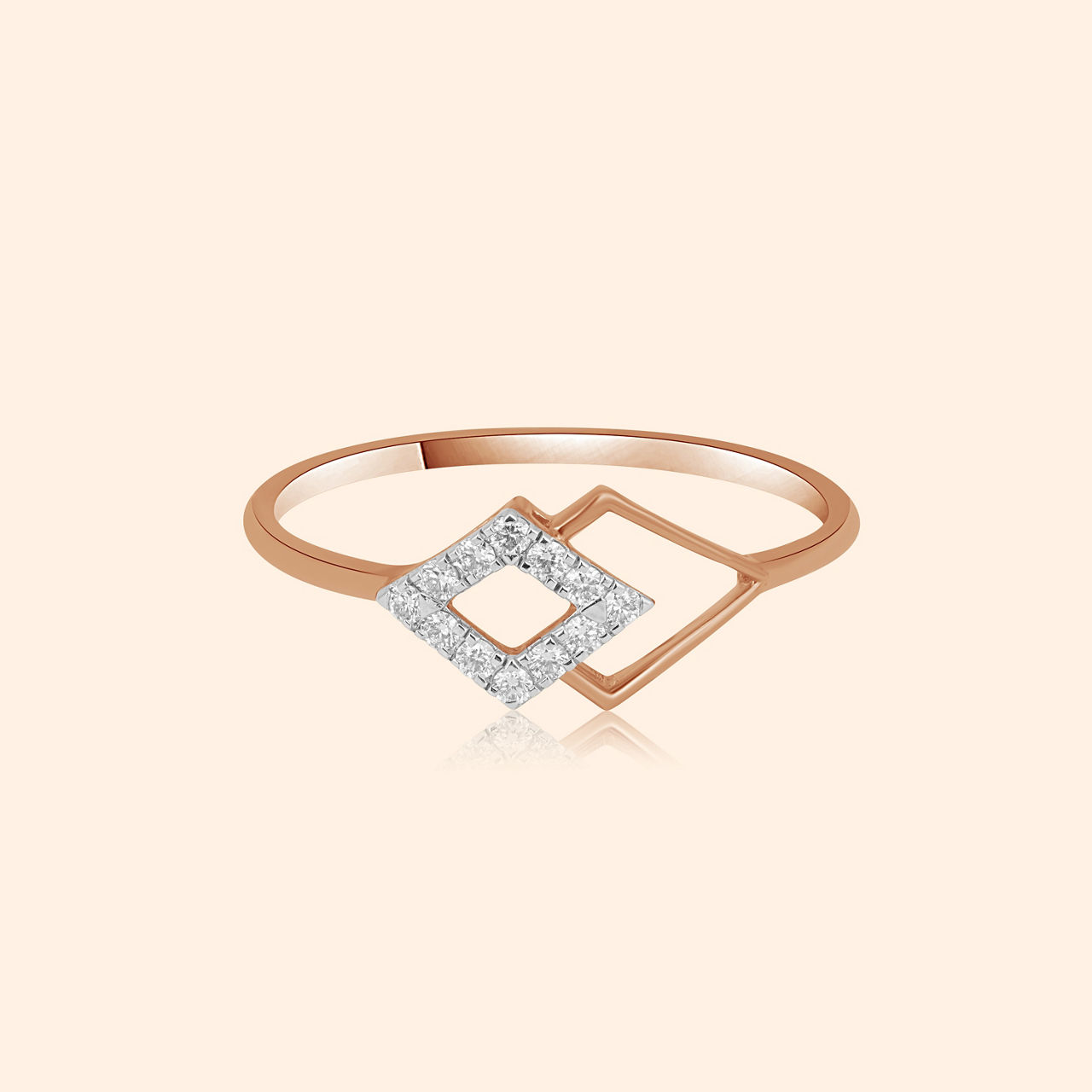Wandering Bliss Diamond Gold Ring By Indriya - Aditya Birla Jewellery