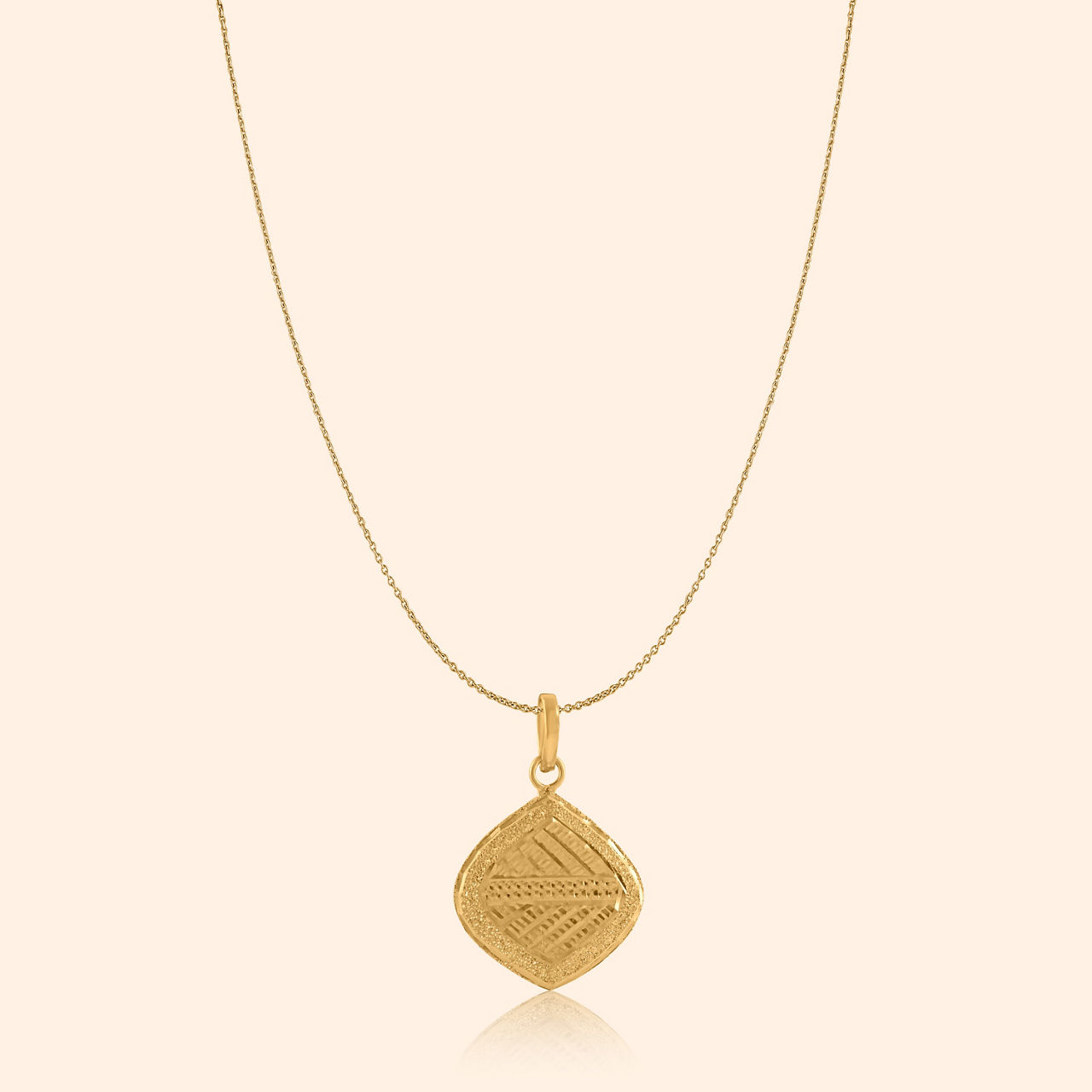 Triad Bliss Gold Pendant By Indriya - Aditya Birla Jewellery