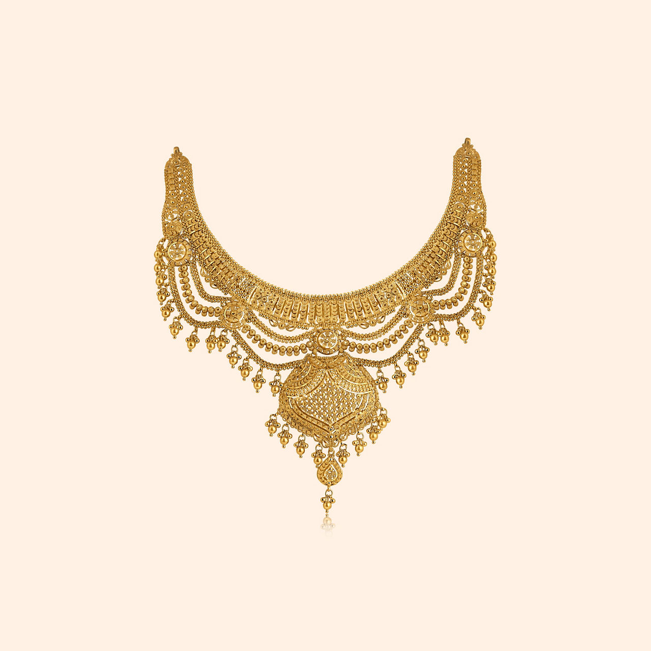 Avira Gold Necklace By Indriya - Aditya Birla Jewellery