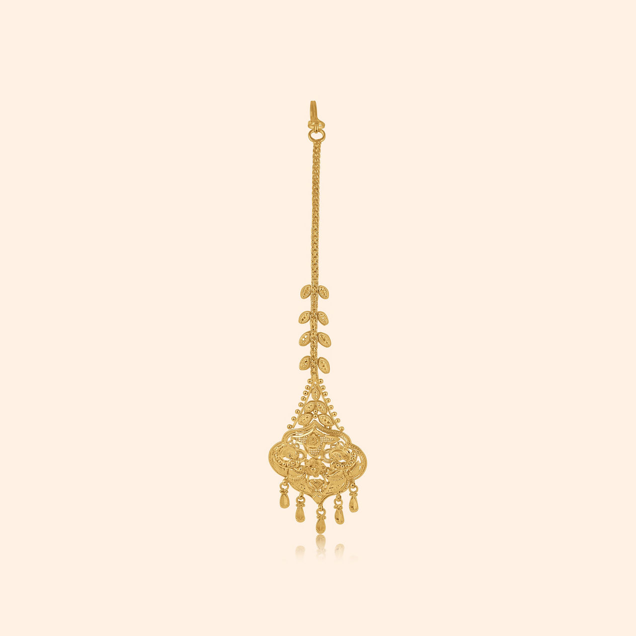 Harini Gold Maang Tikka By Indriya - Aditya Birla Jewellery