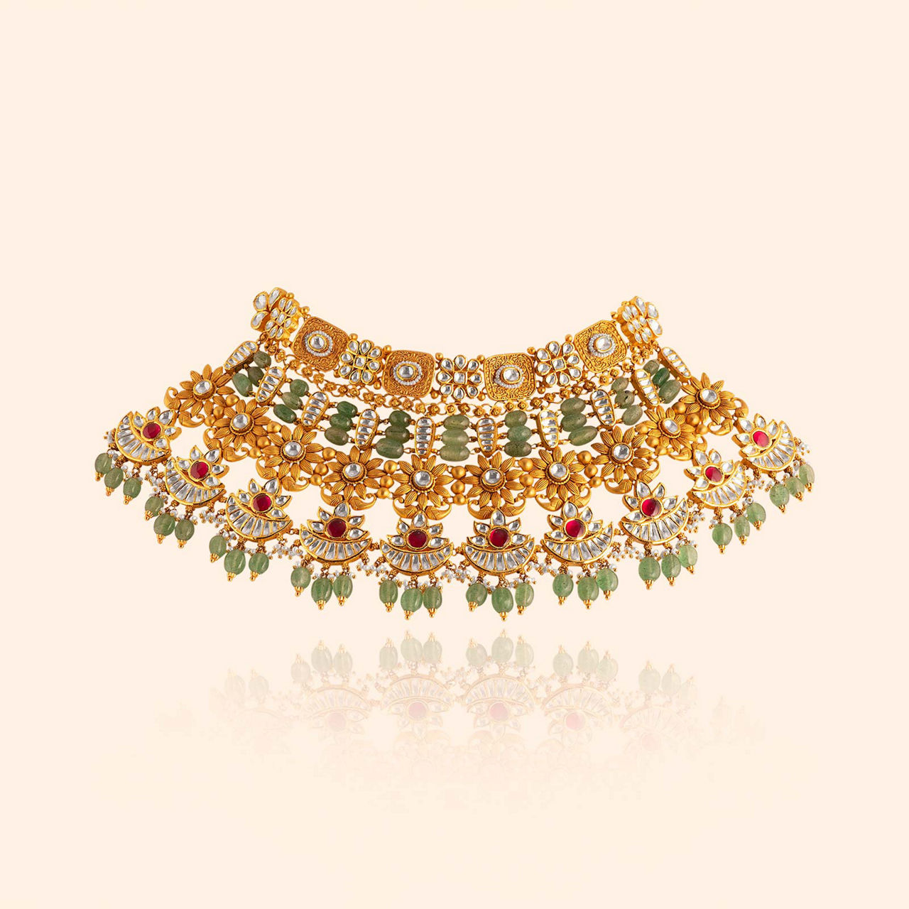 Bhavya Bridal Gold Necklace By Indriya - Aditya Birla Jewellery