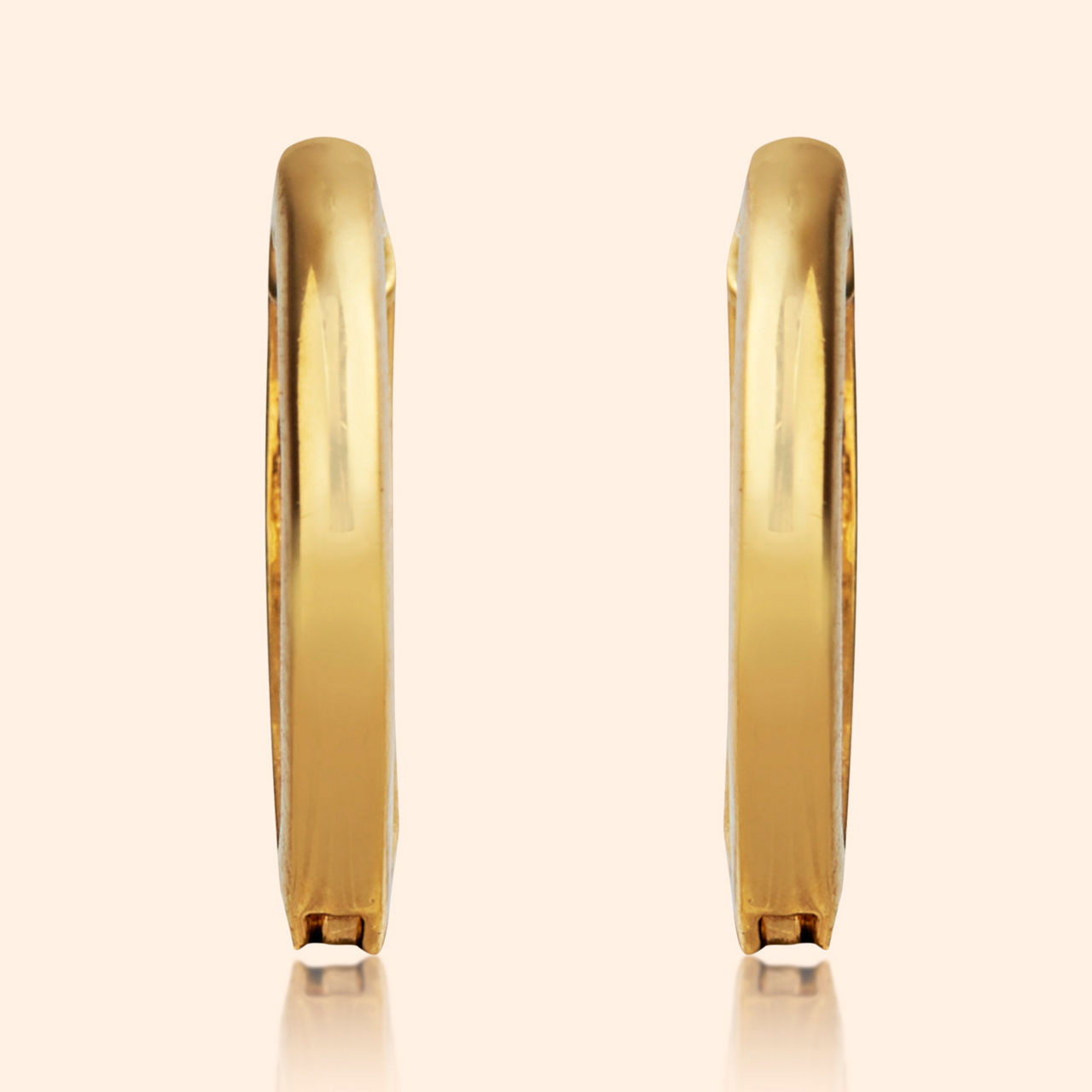 Anouk Gold Hoop Earrings By Indriya - Aditya Birla Jewellery