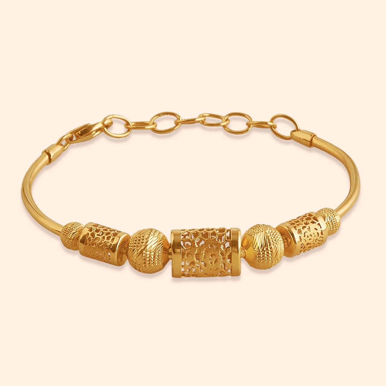 Cipher Gold Bangle By Indriya - Aditya Birla Jewellery