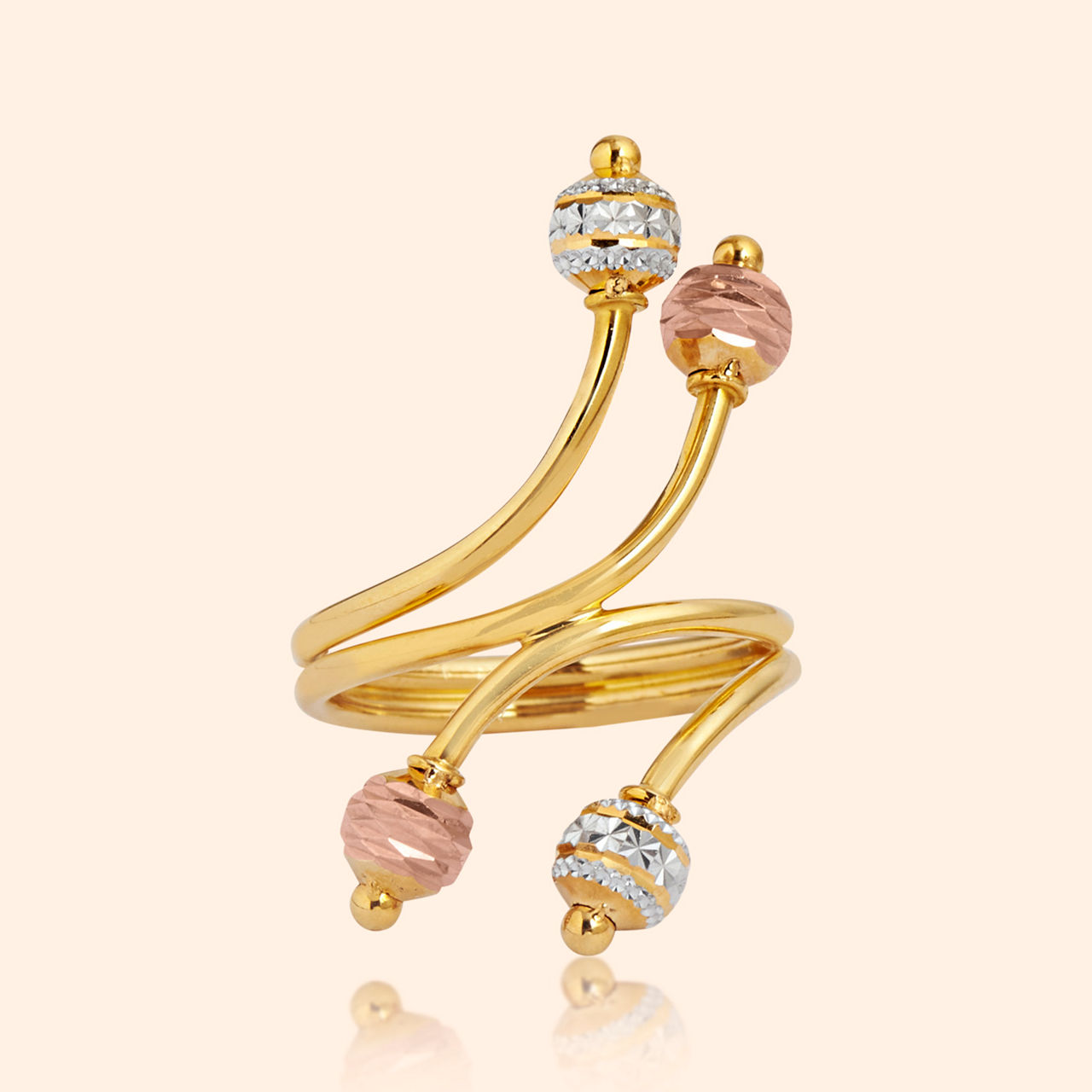 Kundal Mani Gold Ring By Indriya - Aditya Birla Jewellery