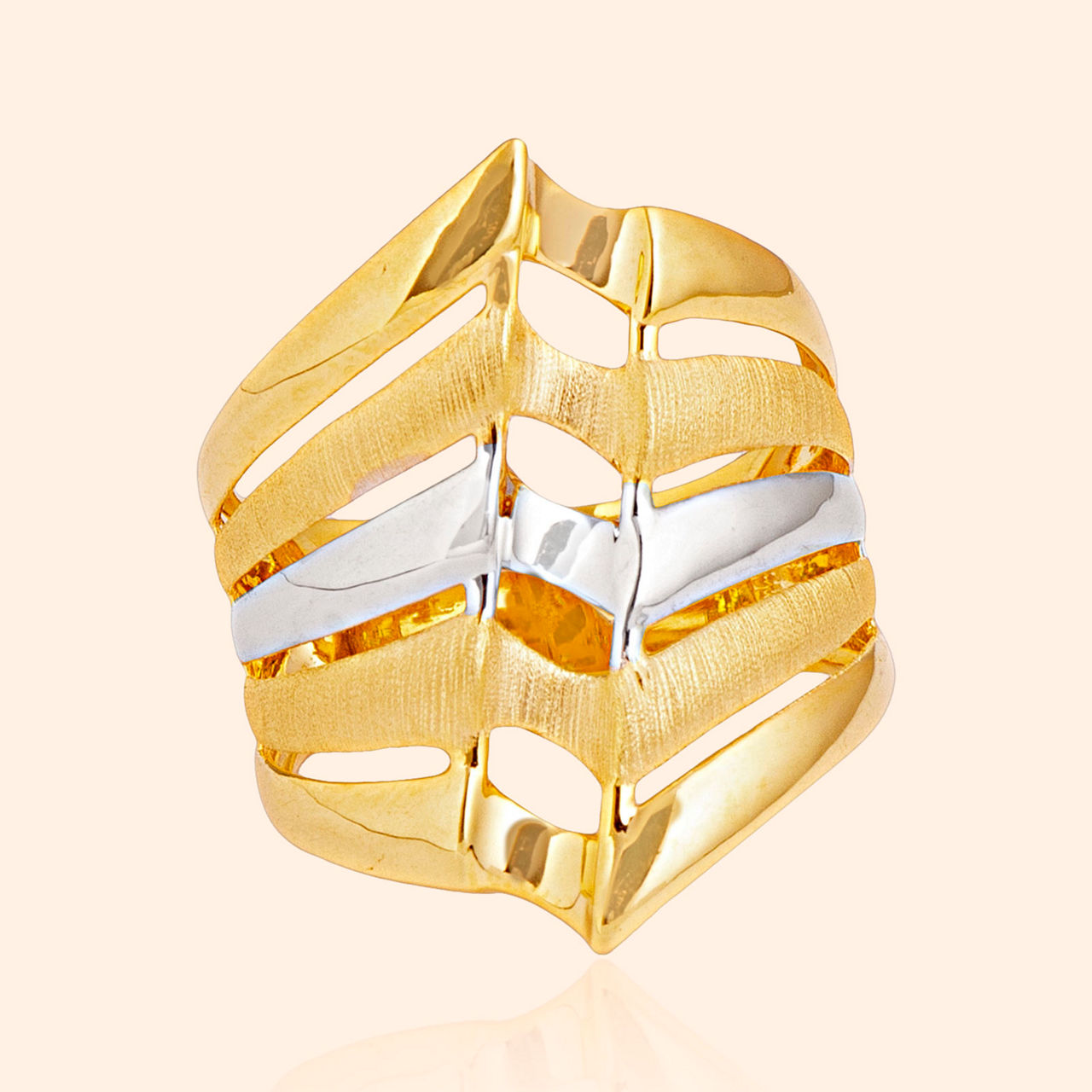 Panch Tarang Gold Ring By Indriya - Aditya Birla Jewellery