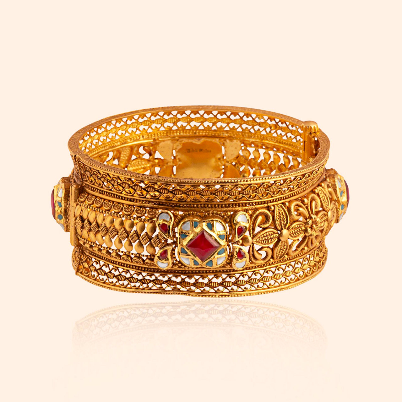 Ananda Gold Bangles By Indriya - Aditya Birla Jewellery