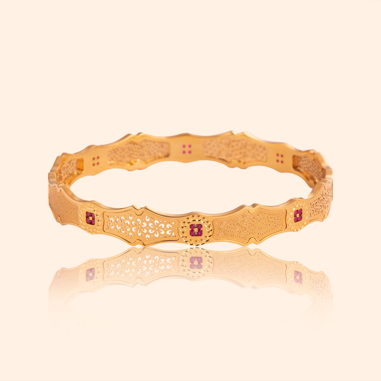 Rajamani Gold Bangle By Indriya - Aditya Birla Jewellery