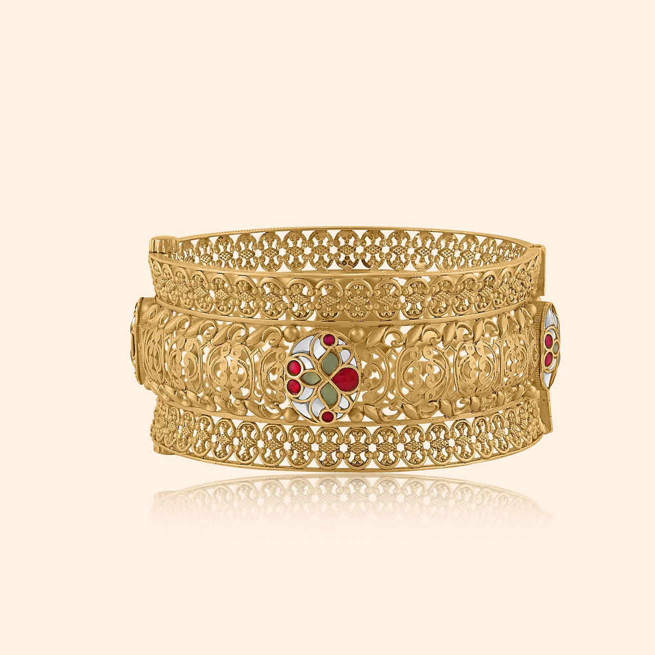 Vasundhara Gold Bangle By Indriya - Aditya Birla Jewellery