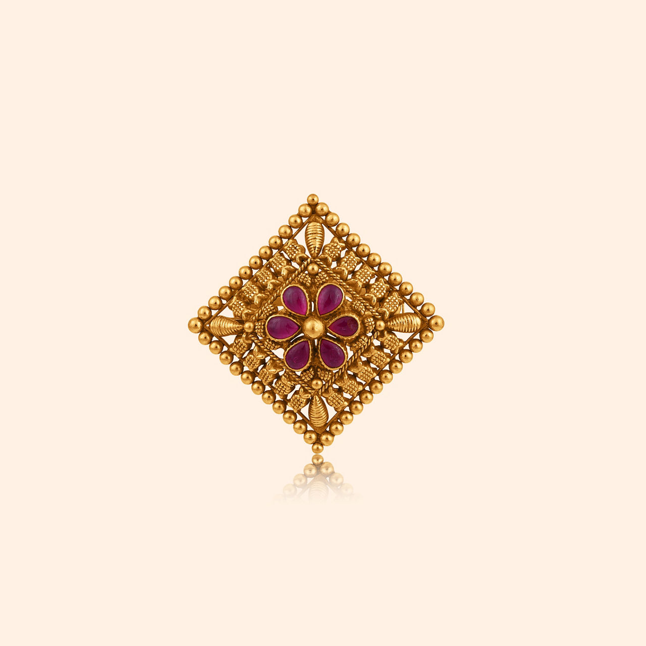 Seraphina Gold Ring By Indriya - Aditya Birla Jewellery