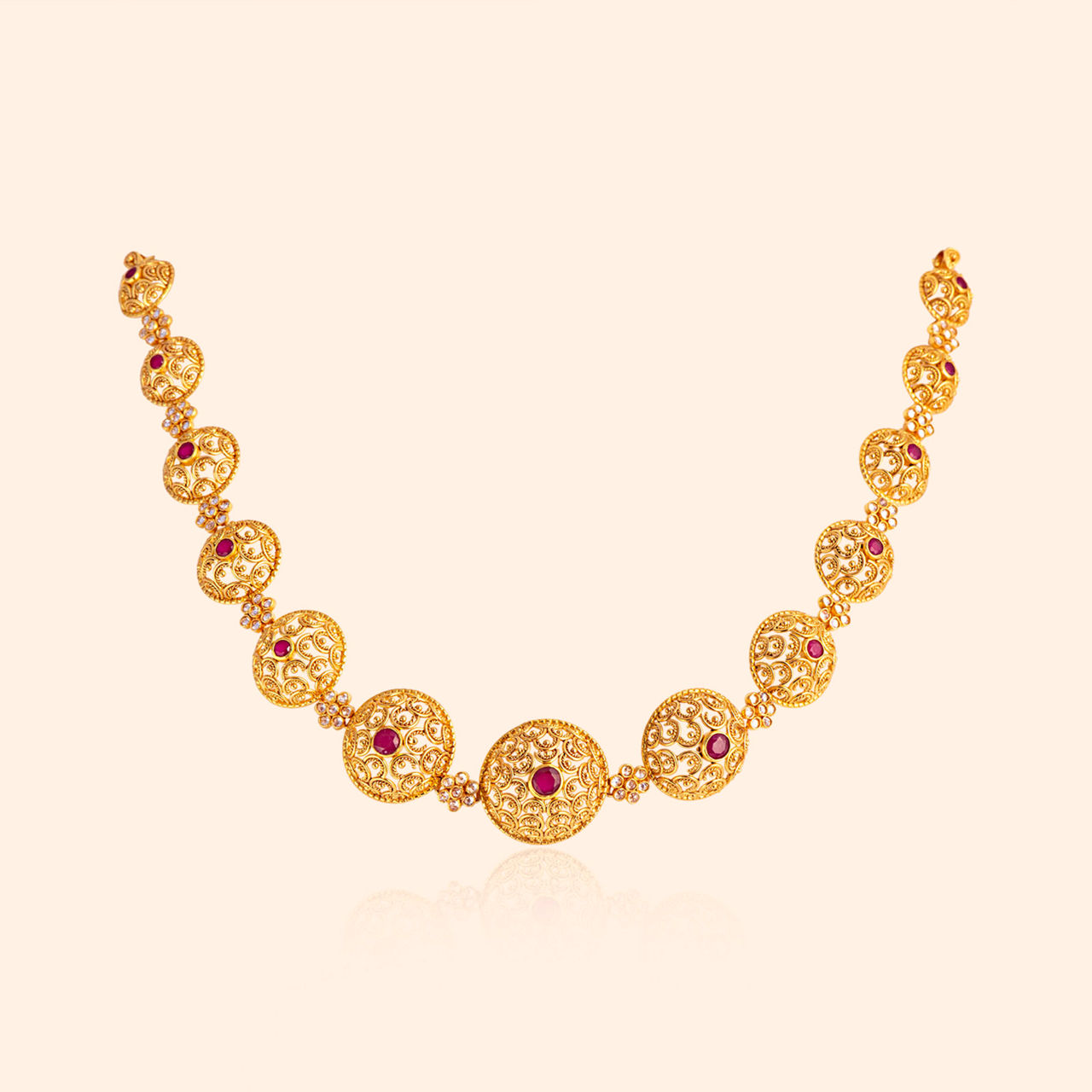 Padma Chakra Gold Necklace By Indriya - Aditya Birla Jewellery