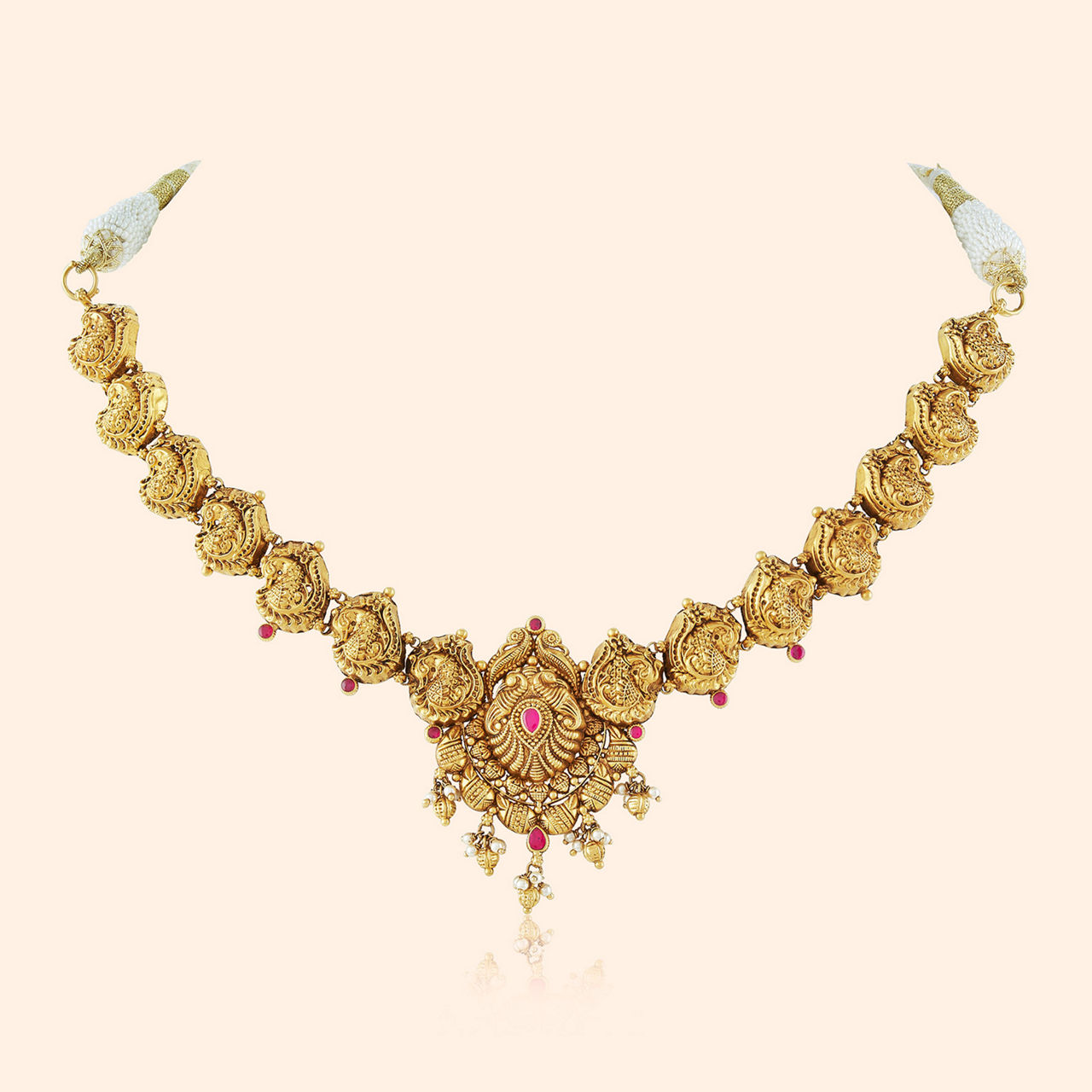 Aamodini Gold Necklace By Indriya - Aditya Birla Jewellery