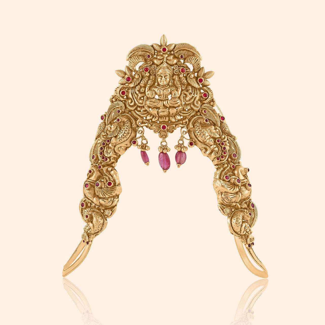 Devi Mayur Gold Bajuband By Indriya - Aditya Birla Jewellery