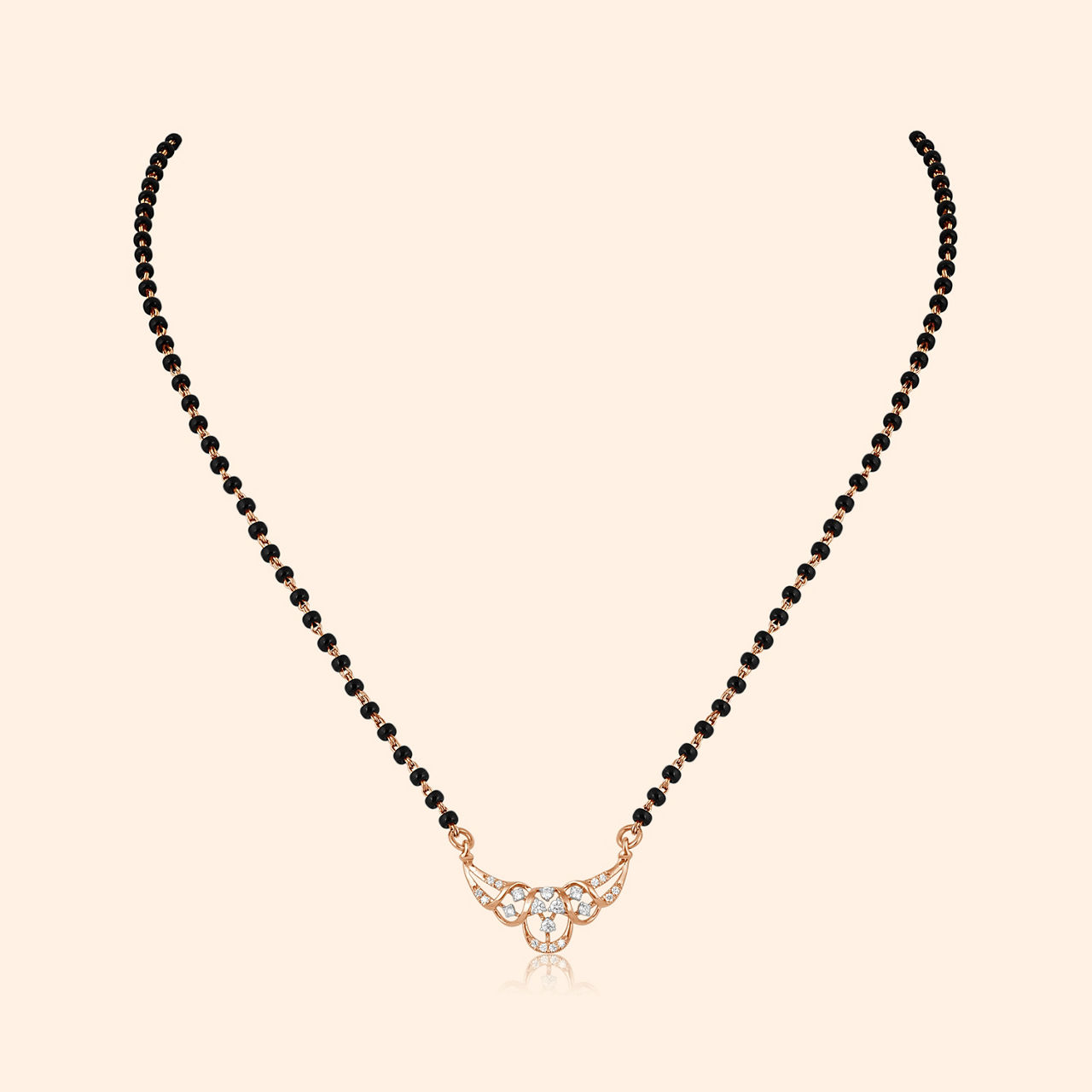 Celestial Wing Diamond Mangalsutra By Indriya - Aditya Birla Jewellery