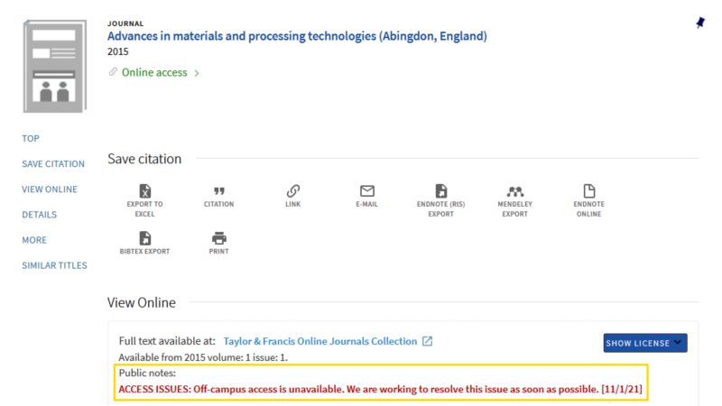 Online access troubleshooting - RMIT University